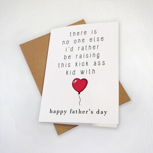Kick Ass Kid Father's Day Card for Husband There is No One Else I'd ...