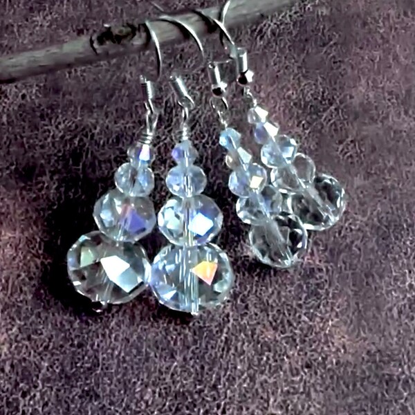 Crystal Drop Earrings - Etsy