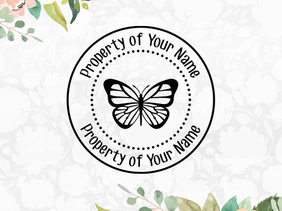 Personalized Property Of Stamp Self Inking Stamp | Etsy