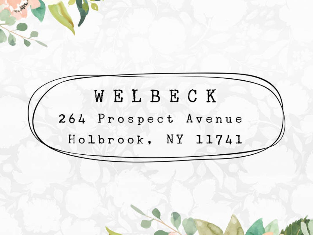 Self Inking Address Stamp, Personalized Address Stamp, Custom Rubber ...