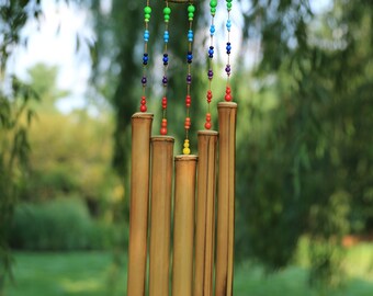 Bamboo Wind Chimes - Etsy