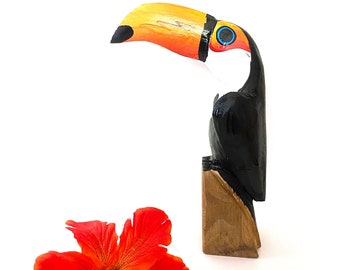 Wooden Toucan, Tropical Decor, Enchanted Tiki Room, Tiki Bar Decor ...