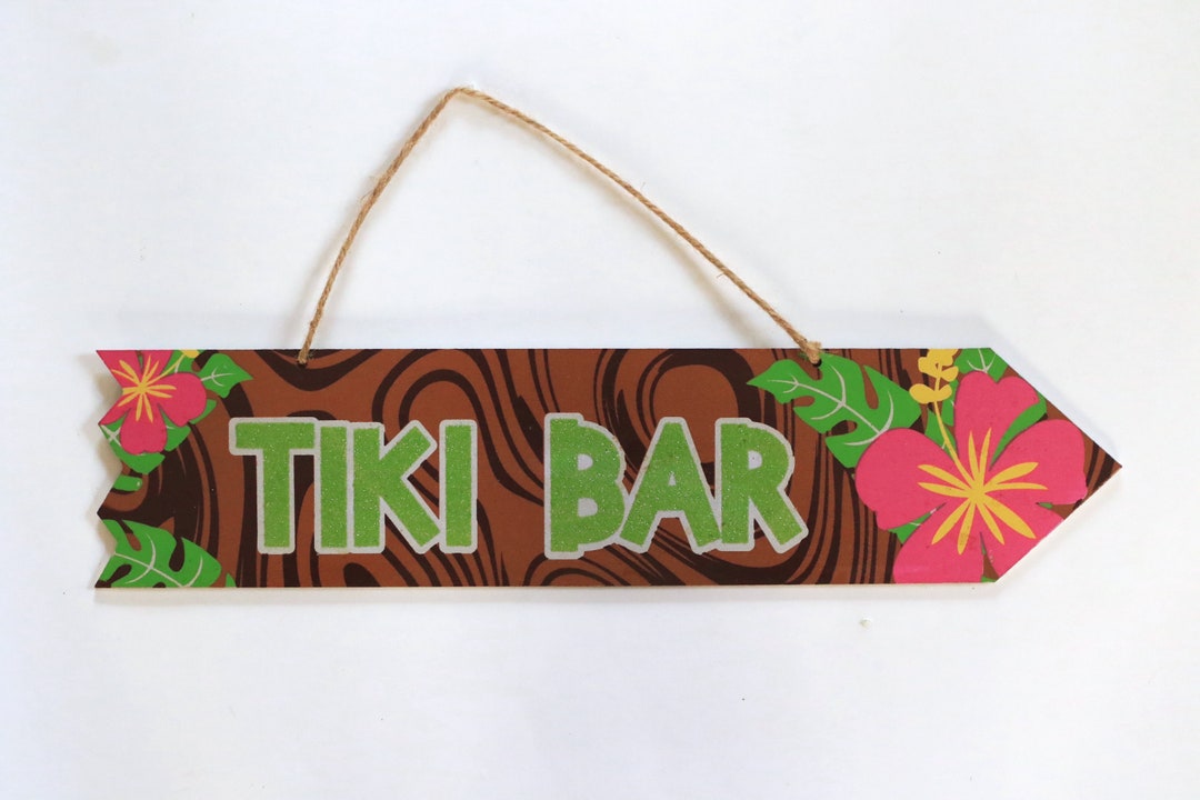 Tiki Bar Sign, Kids Room Decor, Beach House Decor, Tiki Hut Decor,pool ...