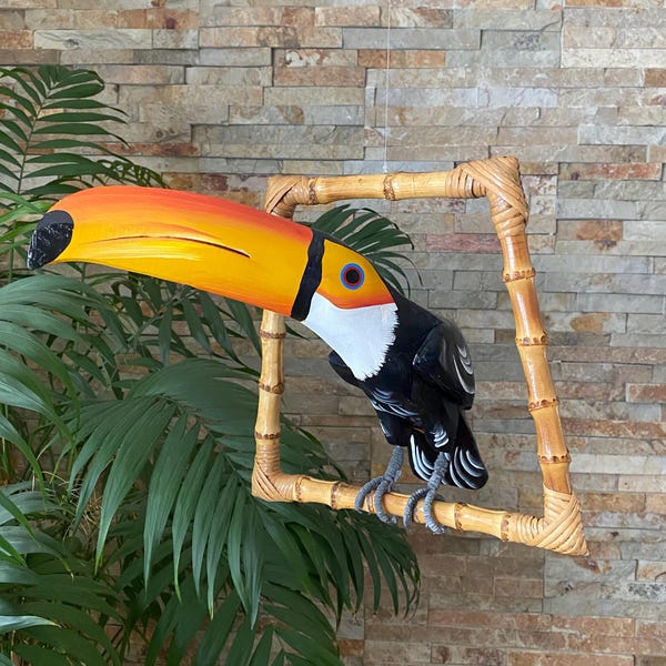 Parrot and Toucan Mural Decor, Parrot Party Decor, Tropical Party Mural ...