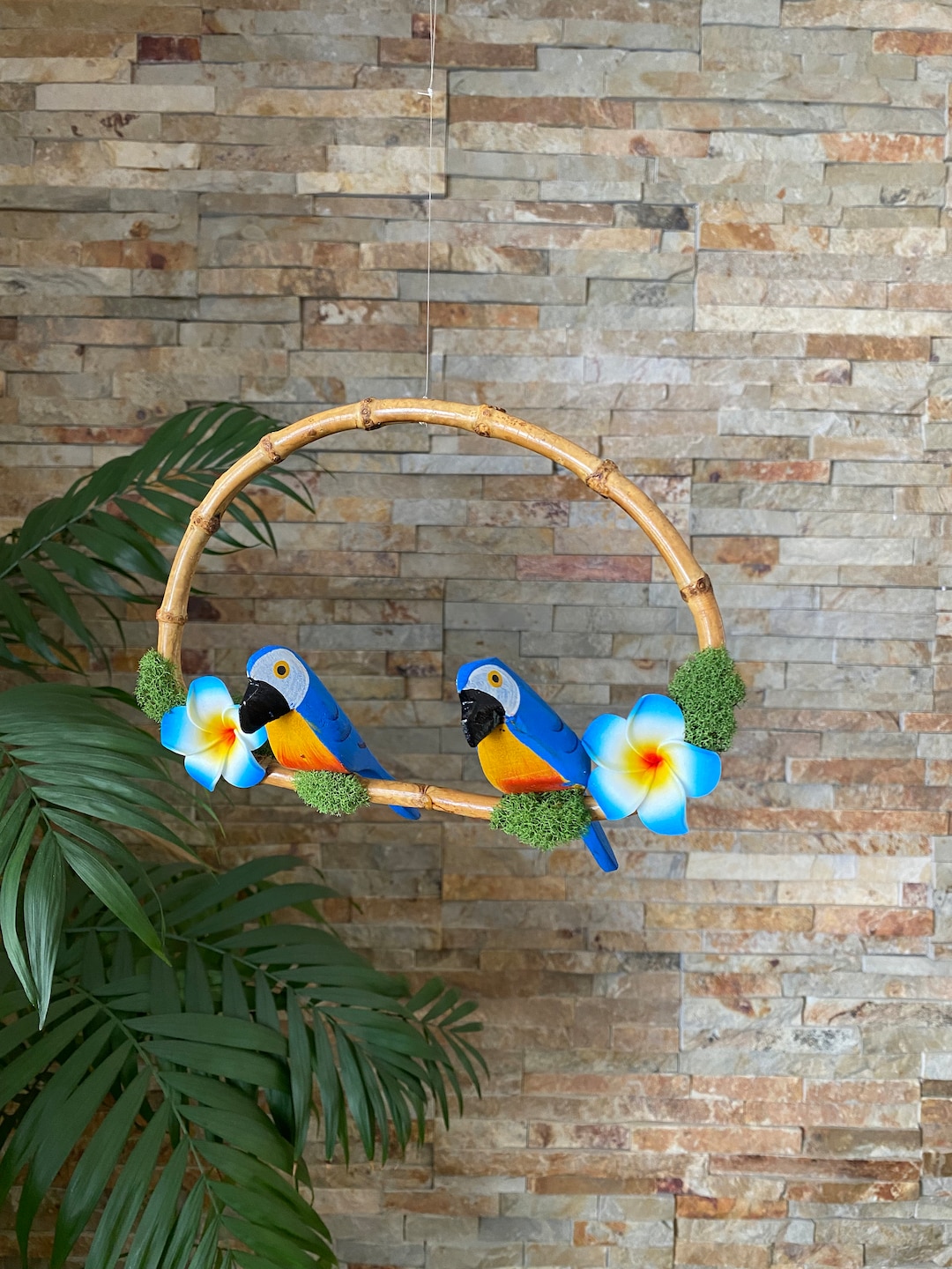 Blue Parrot, Tiki Bar Decor , Garden Decoration, Tropical Decor ...