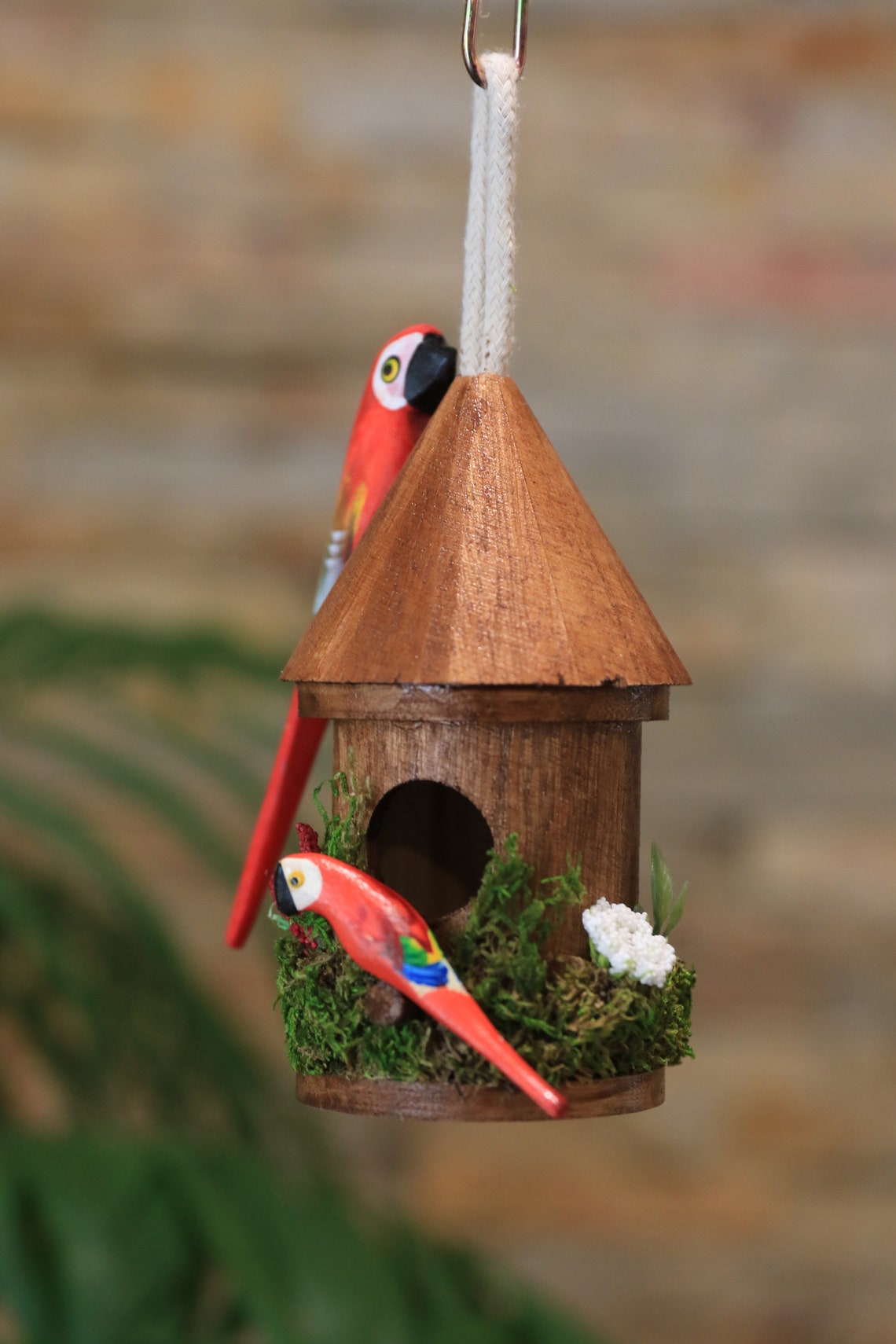 Red Scarlet Macaw Parrot Decor Tropical Room Decor Jungle - Etsy