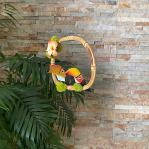 Toucan, Jungle Nursery Decor - Tiki Bar, Garden Decoration, Tropical ...