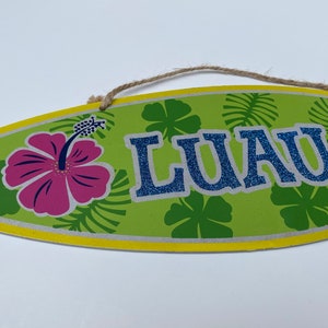 Luau Plaque, Tiki Bar Sign, Kids Room Decor, Beach House Decor - Etsy