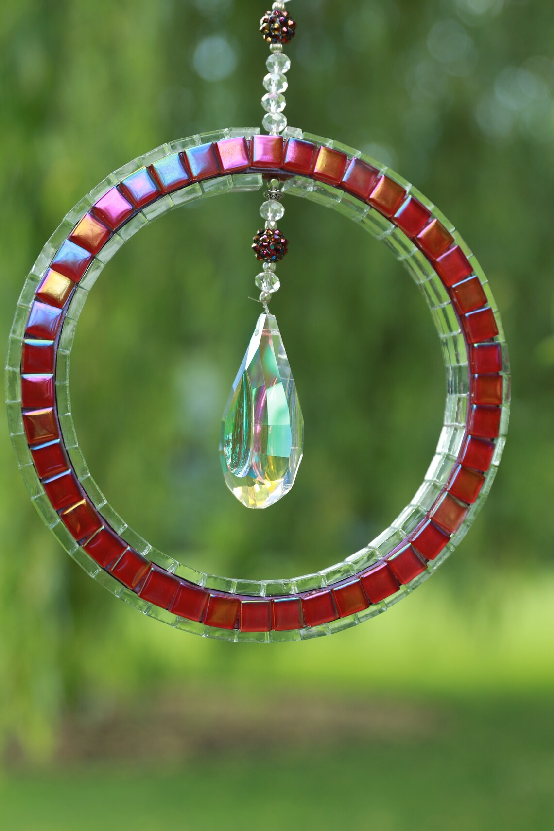 Boho Sun Catcher Light Catcher Mosaic Garden Decor Art - Etsy