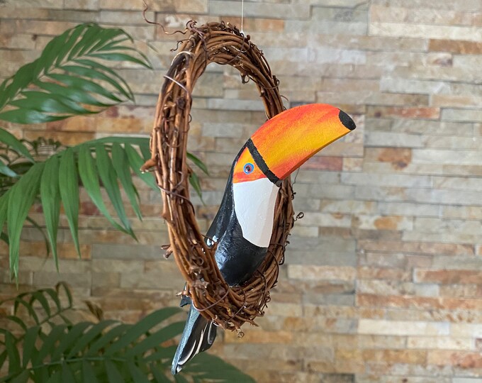 Toucan, Jungle Nursery Decor Tiki Bar, Garden Decoration, Tropical ...