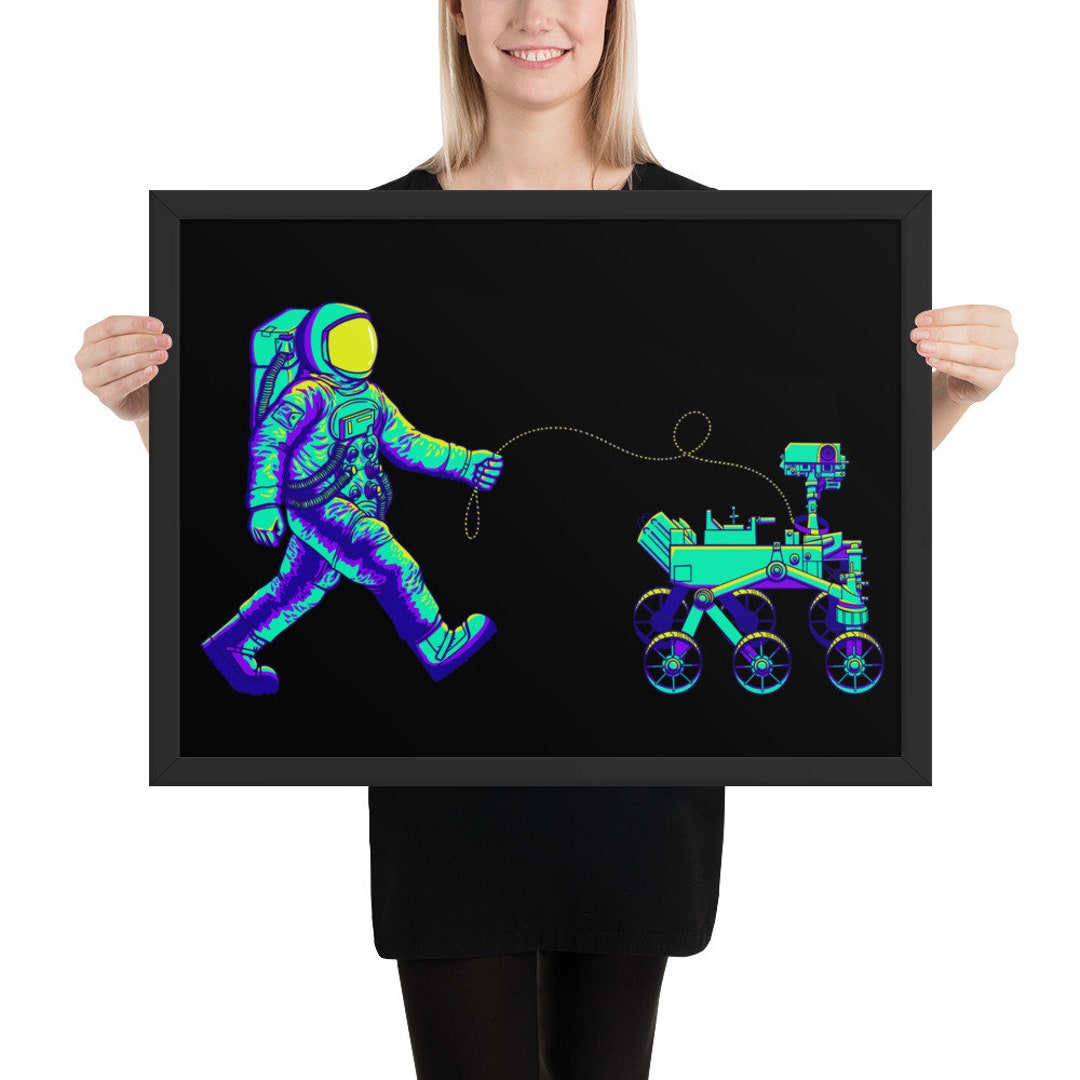 Framed Walking Rover Poster - Etsy