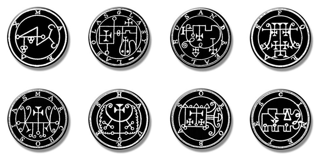 Ars Goetia sigil demons button pins size 1 - Etsy Österreich