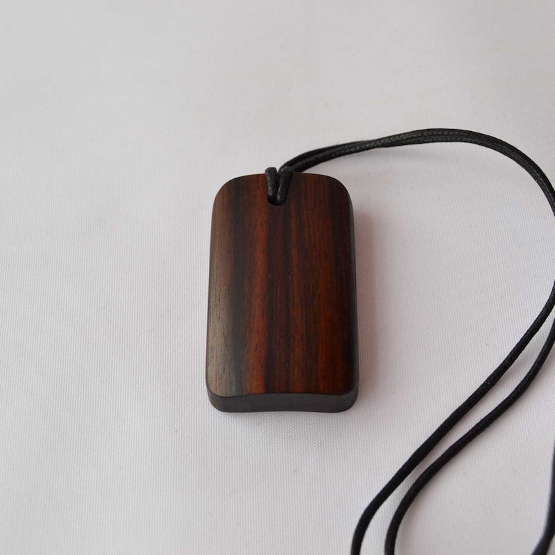 Wood Pendant Necklace - Etsy