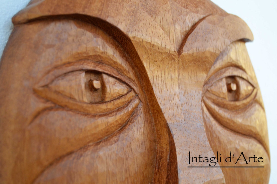 Handcarved Wooden High-relief Sculpture From Solid Mahogany - Etsy