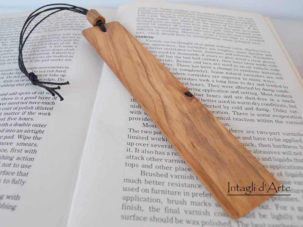 Handmade Olive Wood Bookmark Ecofriendly - Etsy