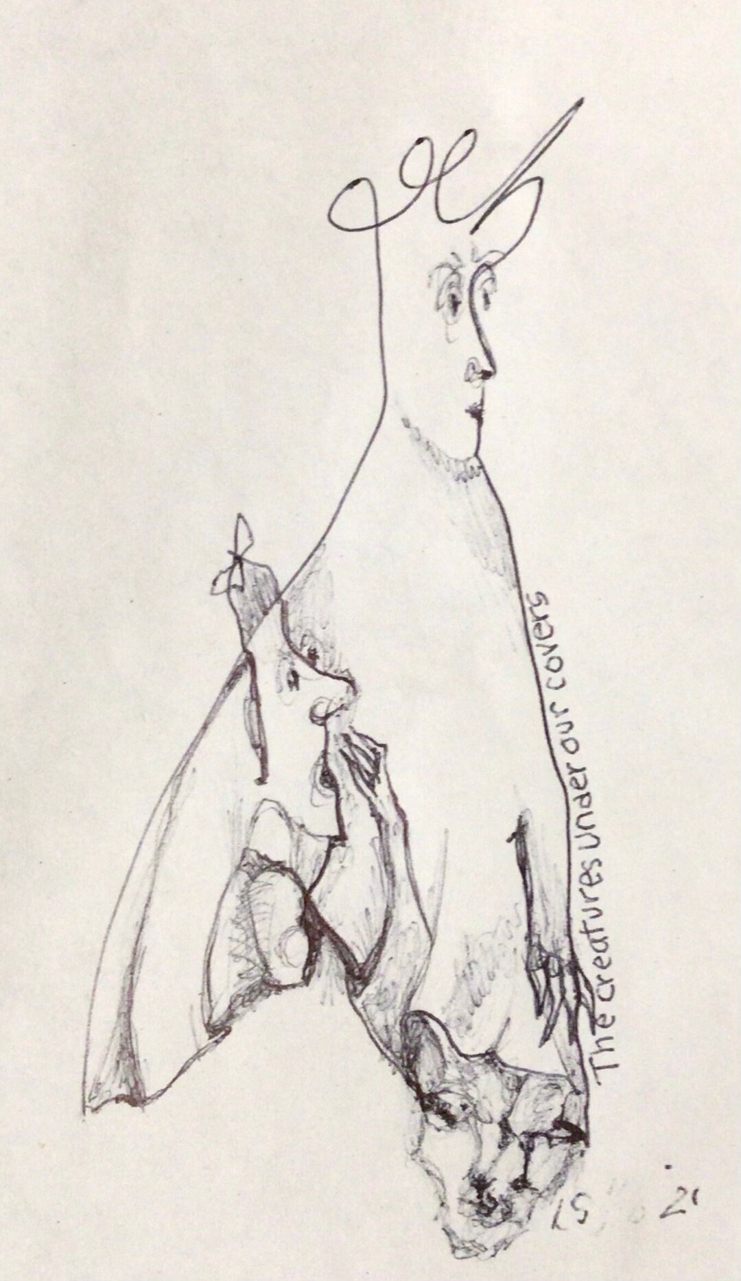 The Creatures Under Our Covers - Etsy