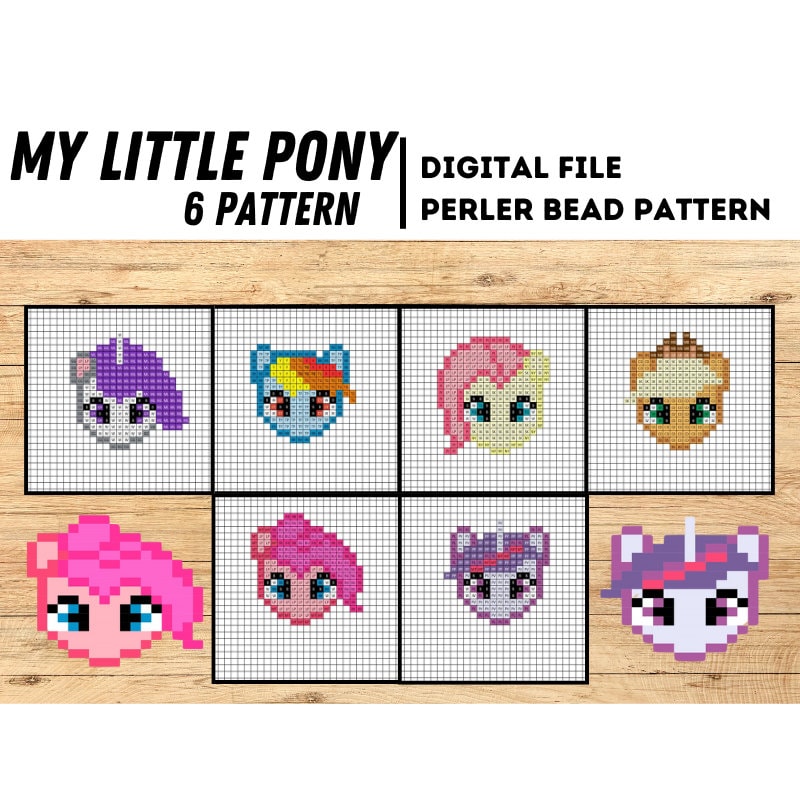 My Little Pony - DIGITAL FILE ONLY Perler Bead Pattern - Etsy