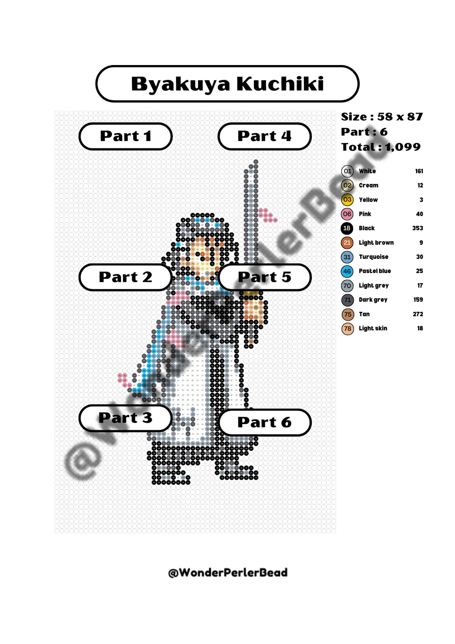 Bleach Set (11 Character) - DIGITAL FILE ONLY Perler Bead Pattern - Etsy