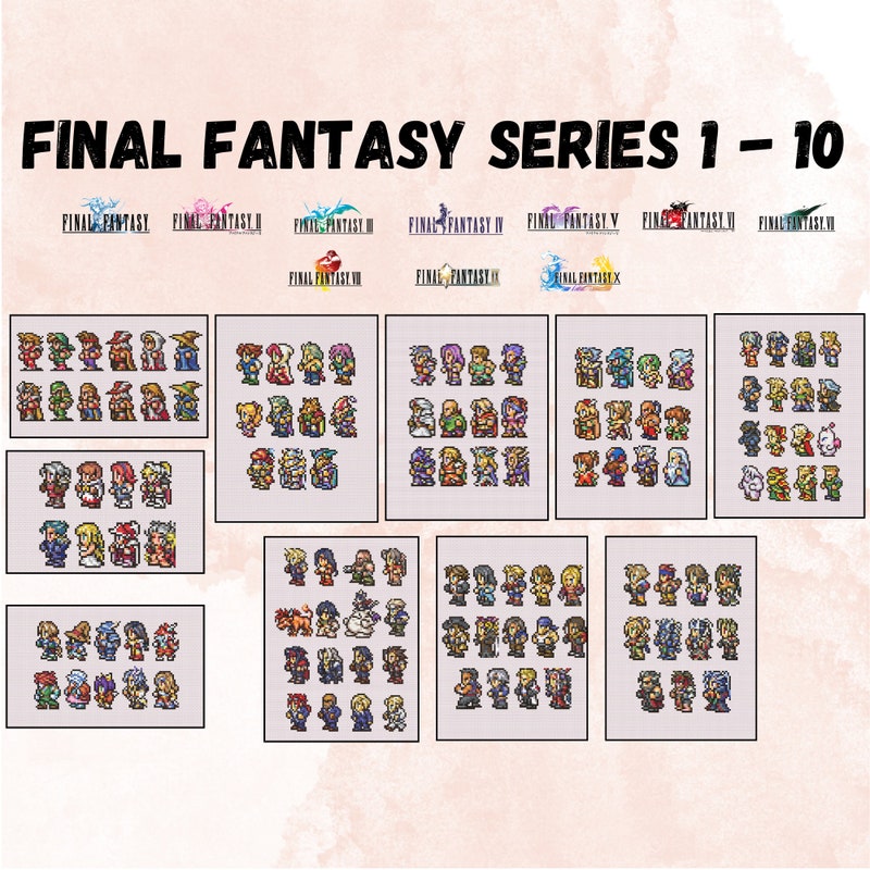 Pixel Sprite Cross Stitch - Etsy