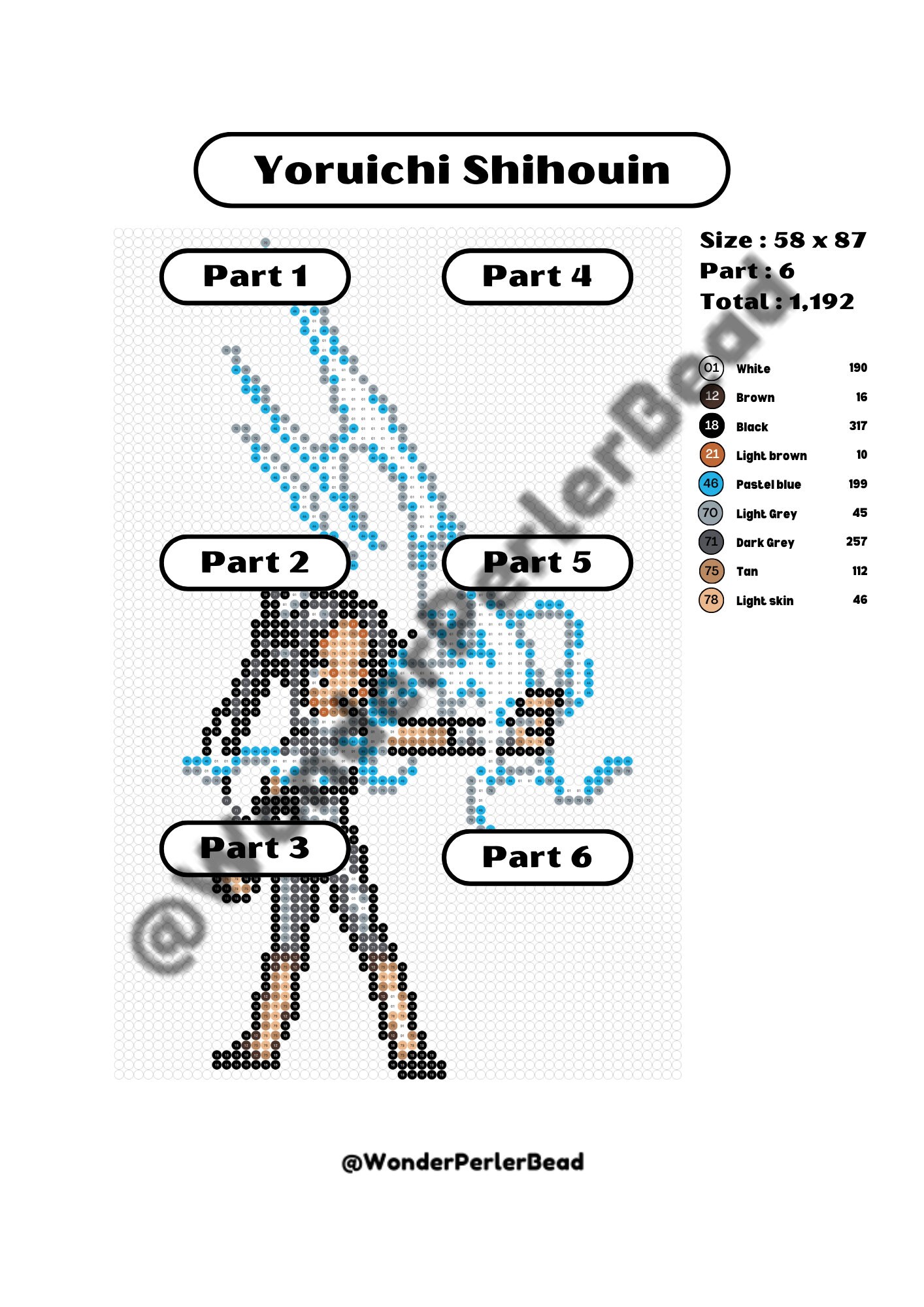 Bleach Set (11 Character) - DIGITAL FILE ONLY Perler Bead Pattern - Etsy