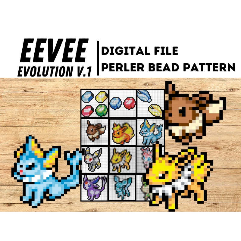 Eevee Perler Beads - Etsy