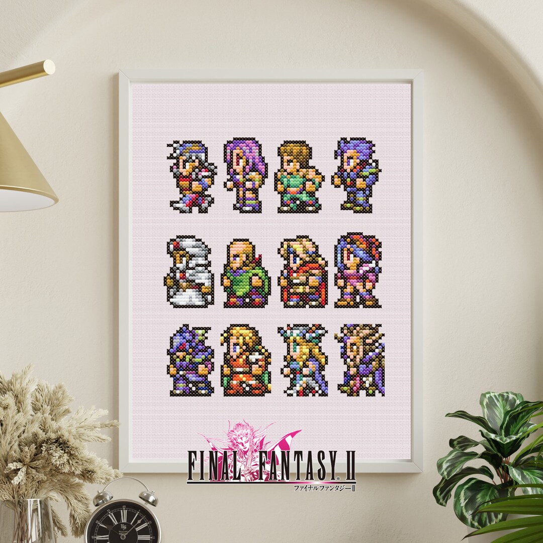 Final Fantasy 2 : Characters Cross Stitch Pattern DIGITAL FILE ONLY - Etsy