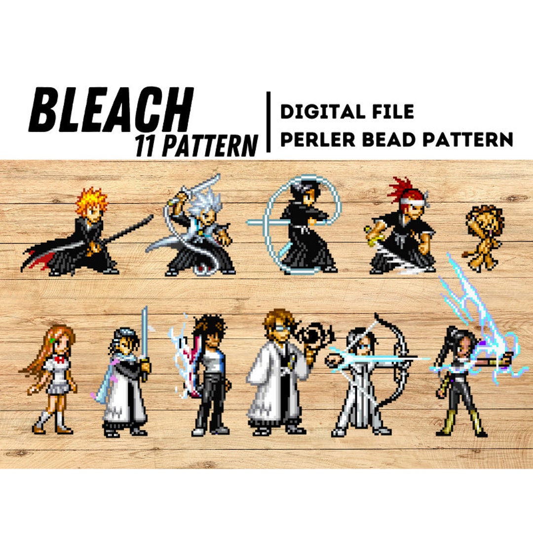 Bleach Set (11 Character) - DIGITAL FILE ONLY Perler Bead Pattern - Etsy