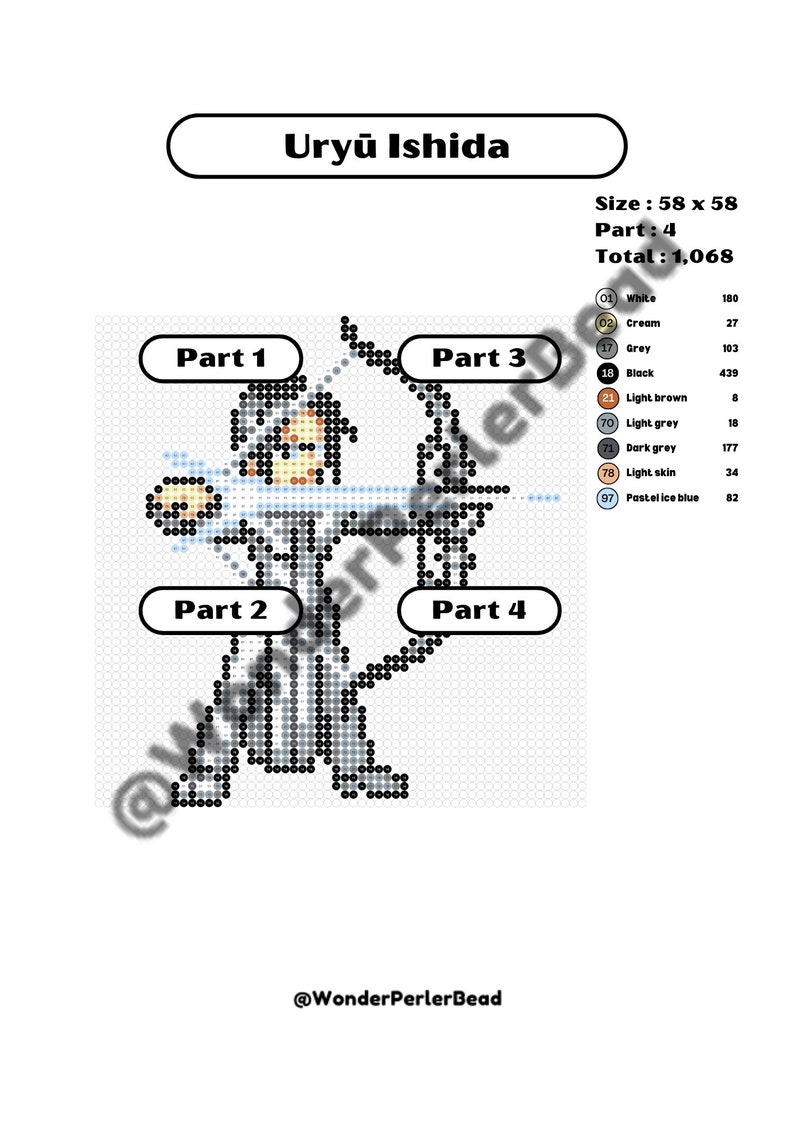 Bleach Set (11 Character) - DIGITAL FILE ONLY Perler Bead Pattern - Etsy