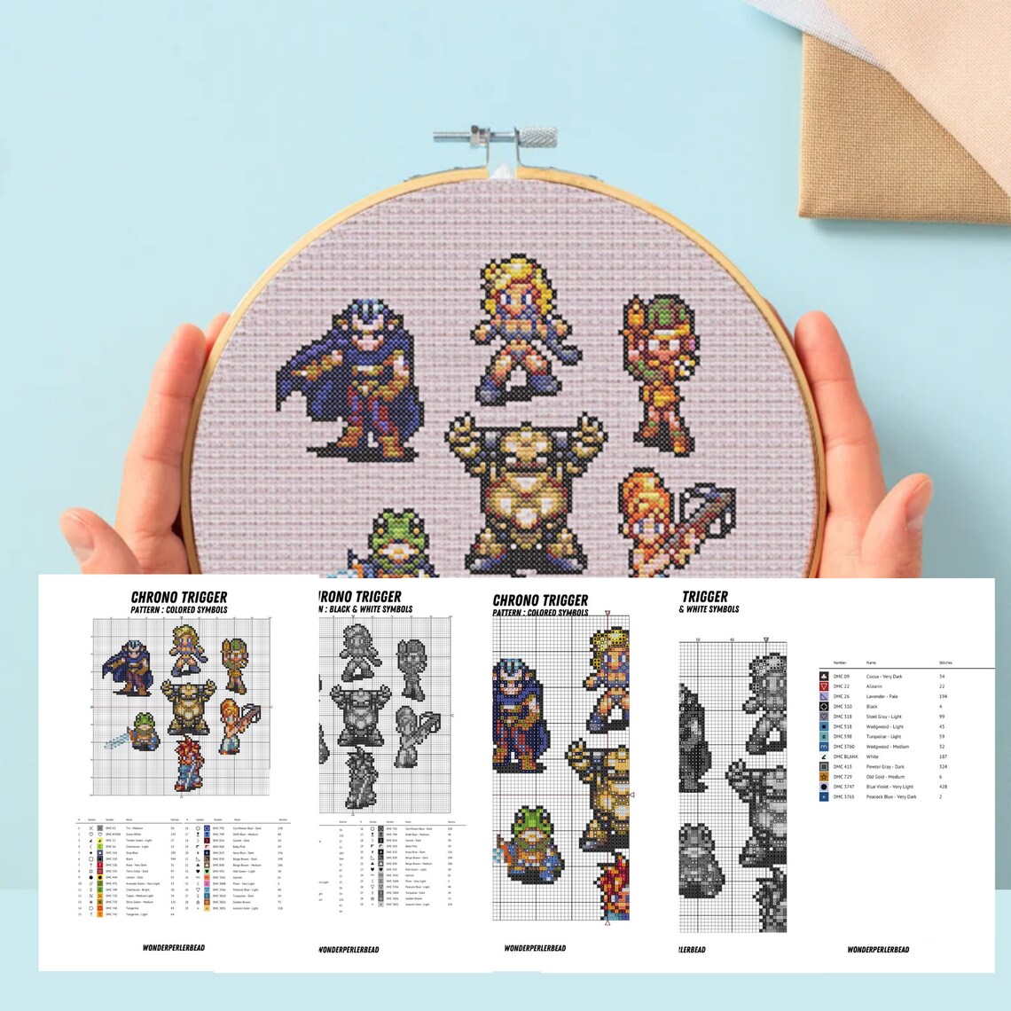 Chrono Trigger : Cross Stitch Pattern for Beginner - Etsy