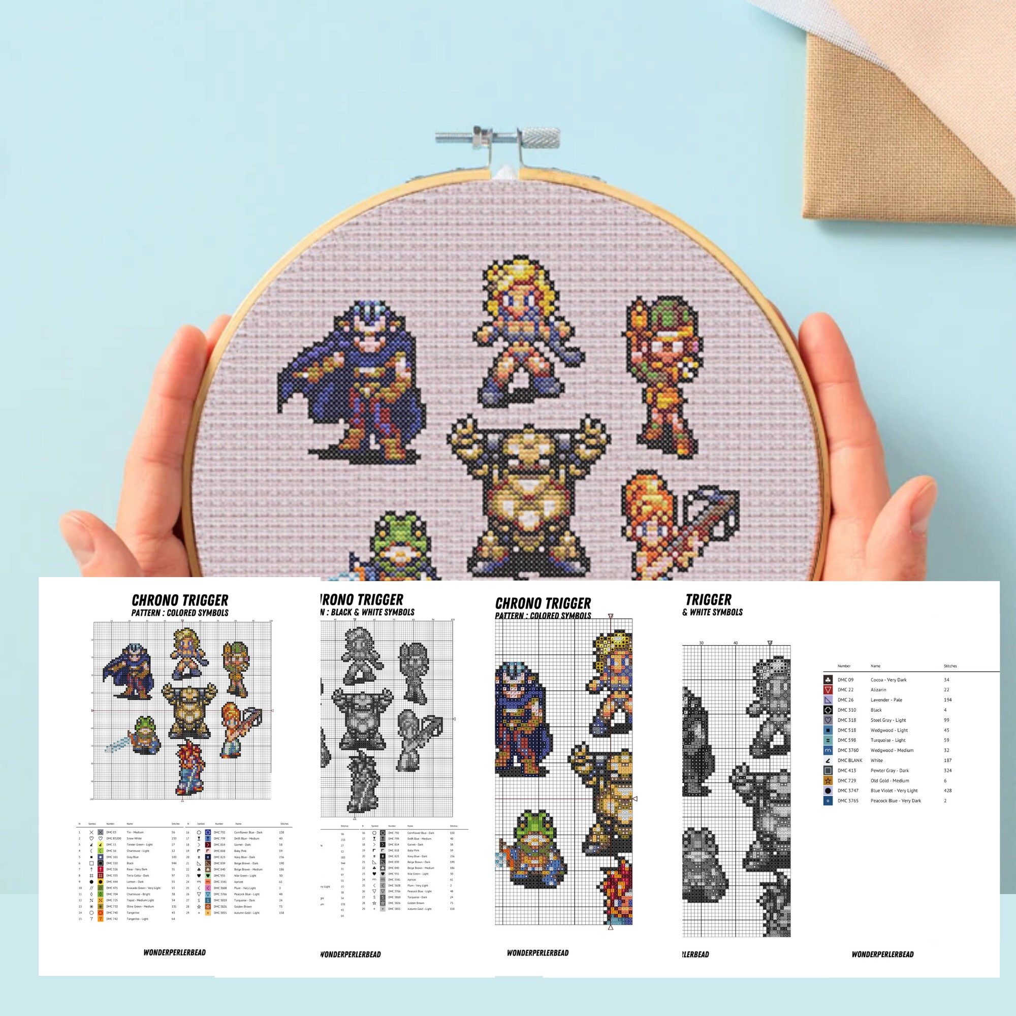Chrono Trigger : Cross Stitch Pattern for Beginner - Etsy