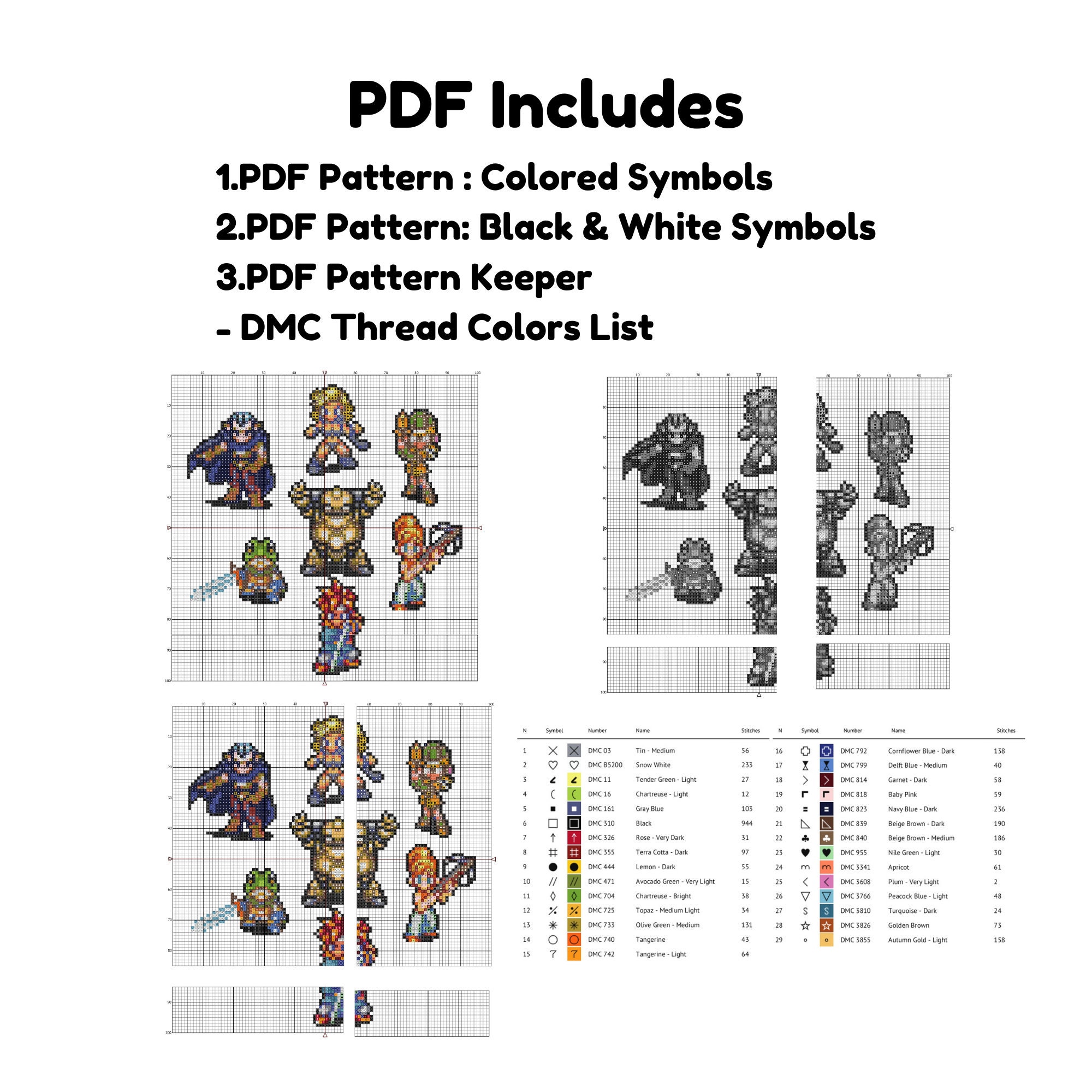 Chrono Trigger : Cross Stitch Pattern for Beginner - Etsy