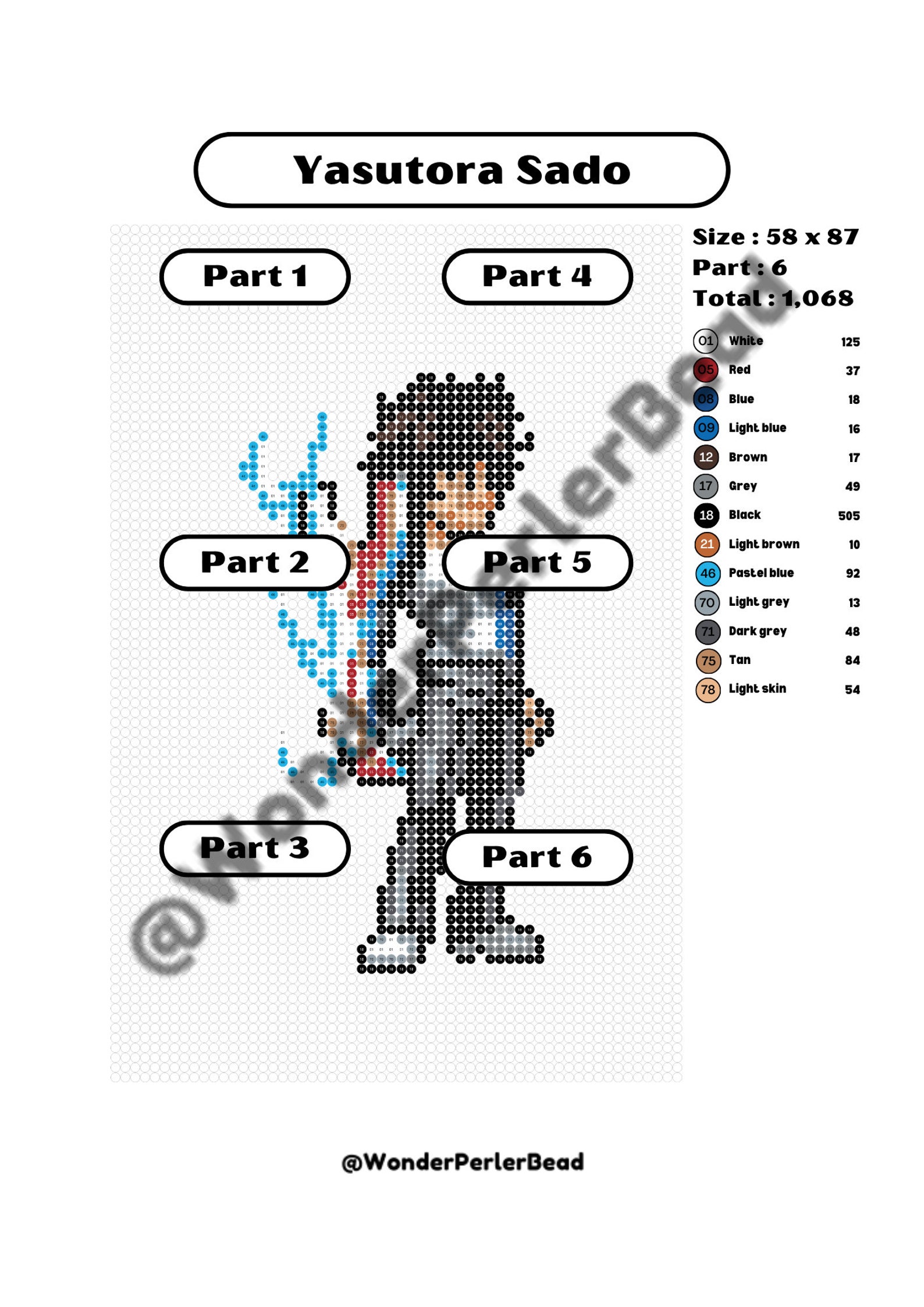 Bleach Set (11 Character) - DIGITAL FILE ONLY Perler Bead Pattern - Etsy