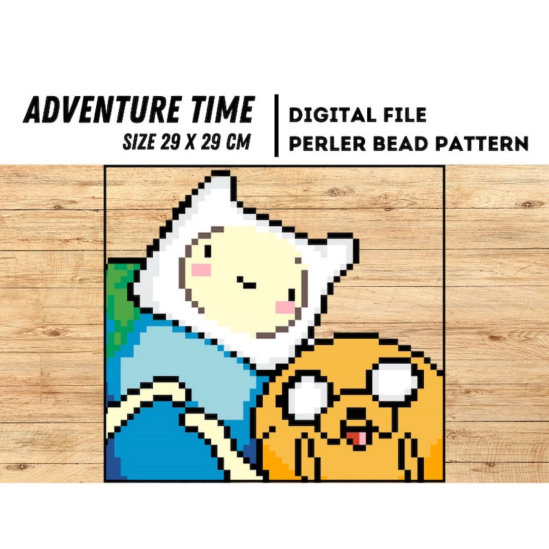Adventure Time DIGITAL FILE ONLY Perler Bead Pattern - Etsy
