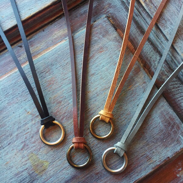 Leather Necklace for Women - Etsy