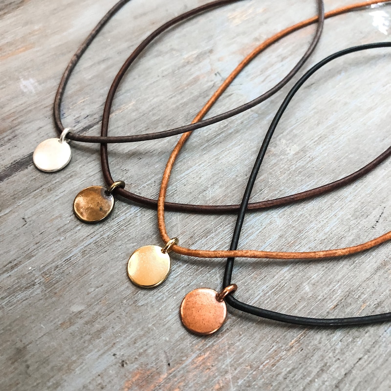 Wax Stamped Gold Pendant - Etsy