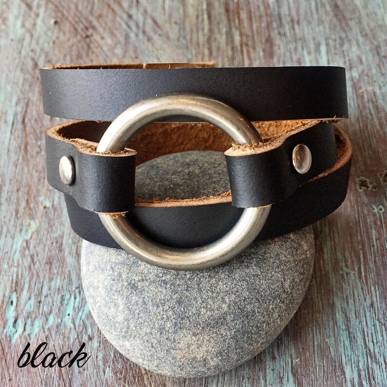 Everyday Leather Wrap Bracelet Womens Leather Wrap Cuff - Etsy
