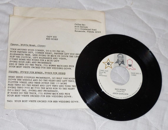Red Boot Records Square Dance 45 With Sleeve and Words Called | Etsy