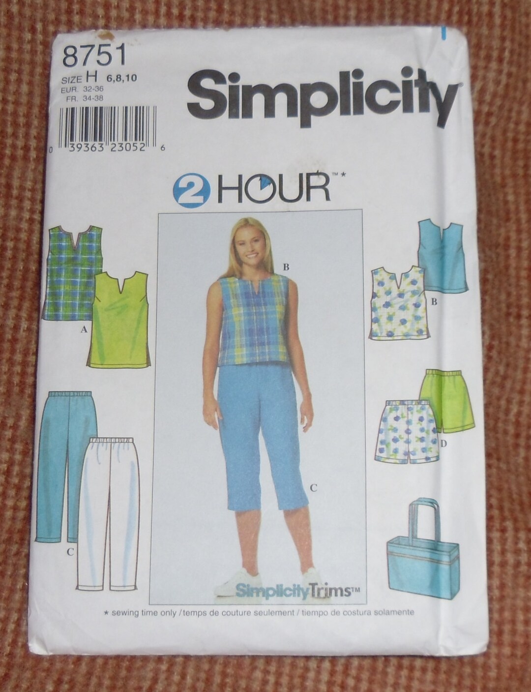 Simplicity Pattern 8751 Size H 6-8-10 Uncut and Unused - Etsy