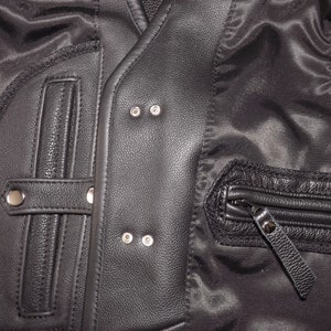 Biker Vest.patch Vest.genuine Leather 1,8mm- Black.handmade. - Etsy
