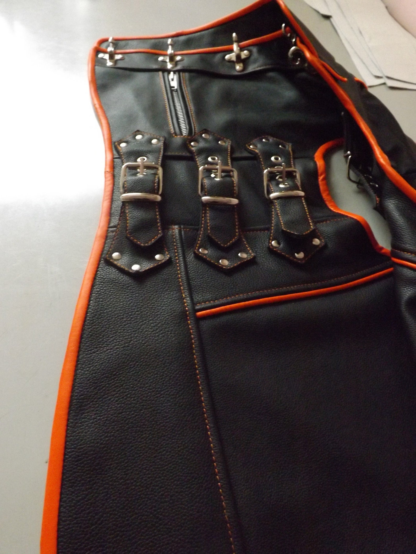 Biker Vest. Patch Vest. Genuine Leather: 1.8mm. Black Vest - Etsy