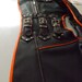 Biker Vest. Patch Vest. Genuine Leather: 1.8mm. Black Vest With Orange ...