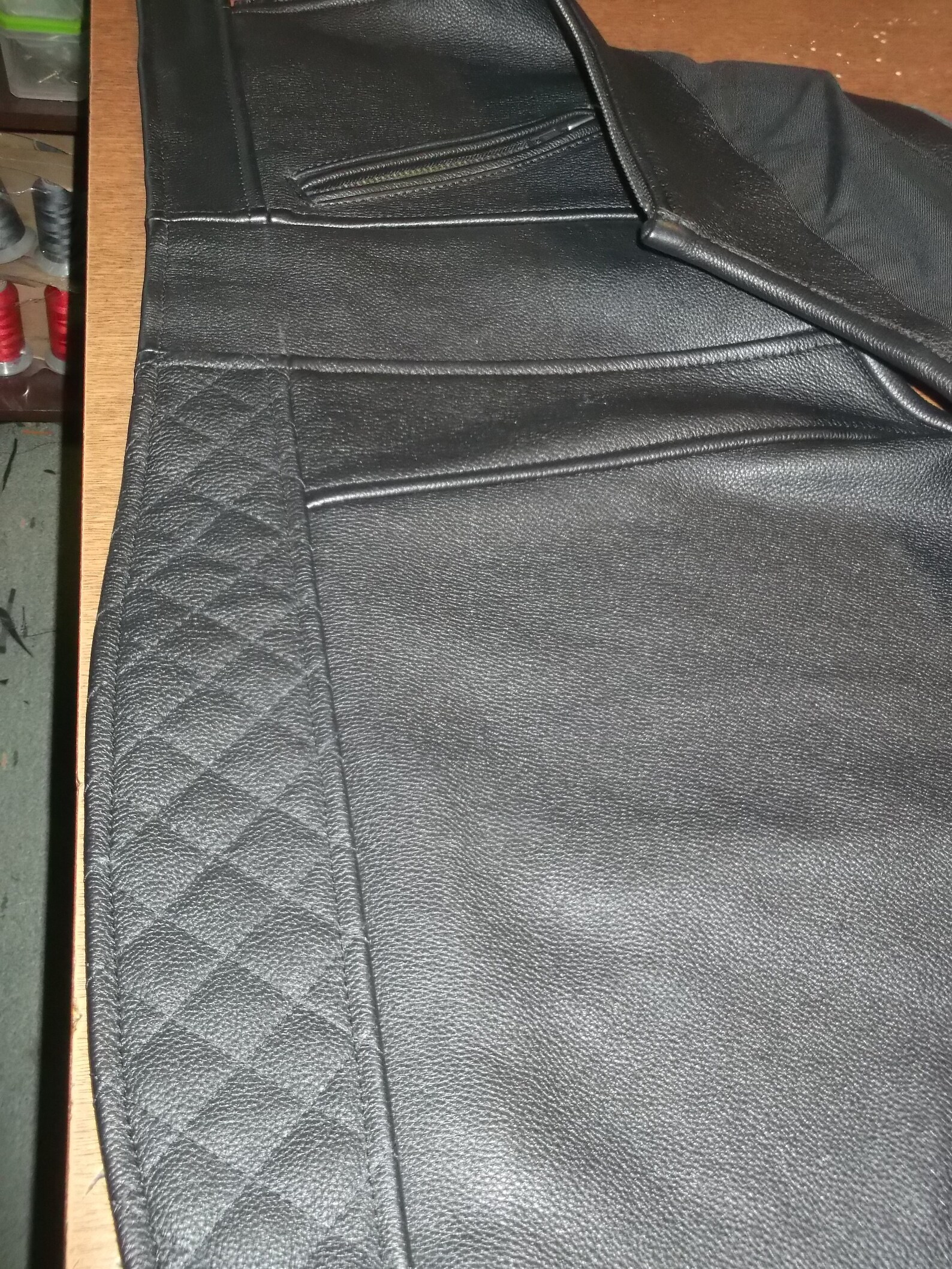 Patch Vest. Biker Vest. Genuine Leather- Black: 1,7-1,8mm.handmade. - Etsy