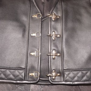 Biker Vest.patches Vest.genuine Leather:1,7-1,8mm-black.handmade.club ...