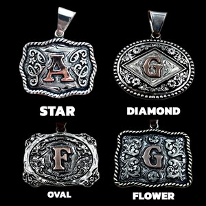Handcrafted Mini Buckle Pendant Necklace. Hand Engraved. Choose Your ...