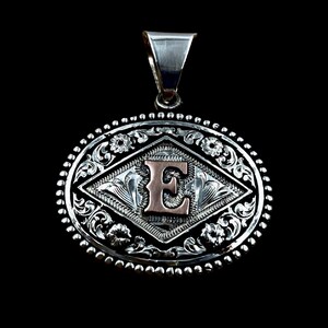 Handcrafted Mini Buckle Pendant Necklace. Hand Engraved. Choose Your ...