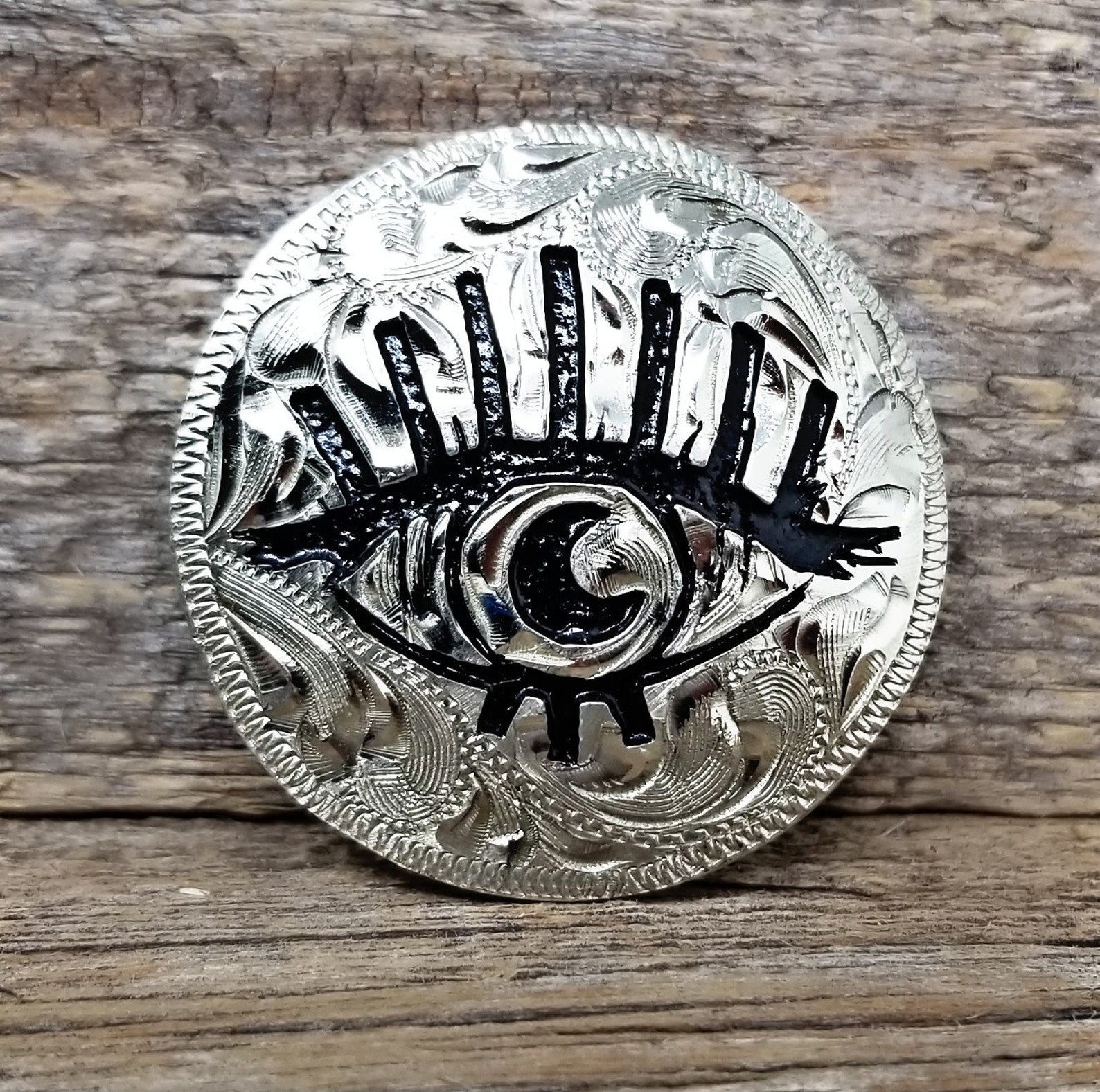 Custom Conchos Handcrafted Rich and Deep Hand Engraving Add - Etsy