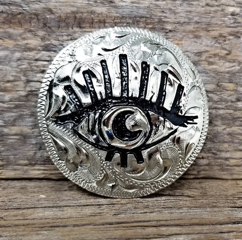 Custom Conchos Handcrafted Rich and Deep Hand Engraving Add - Etsy
