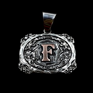 Handcrafted Mini Buckle Pendant Necklace. Hand Engraved. Choose Your ...