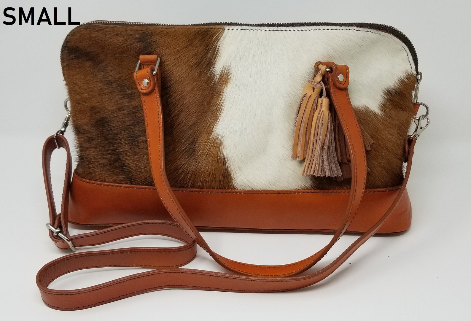 Handmade Cowhide Crossbody Bag, Everyday Cowhair Handbag, Womens ...