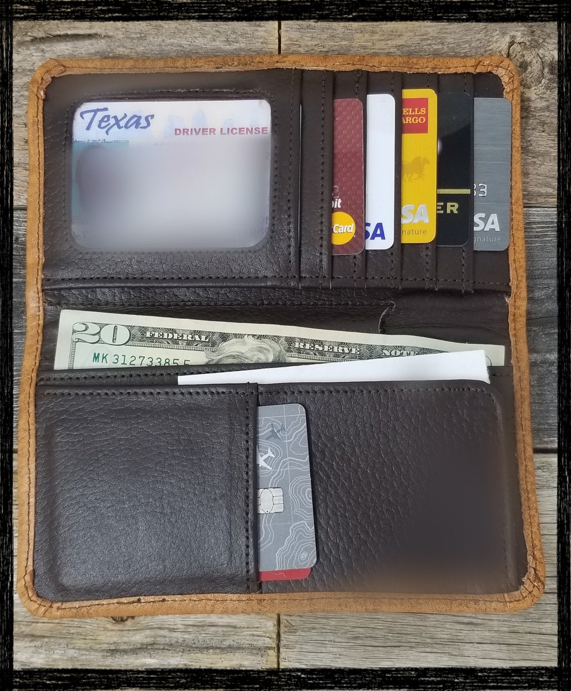 Tooled Mens Checkbook Wallet PERSONALIZE YOURS. Custom - Etsy